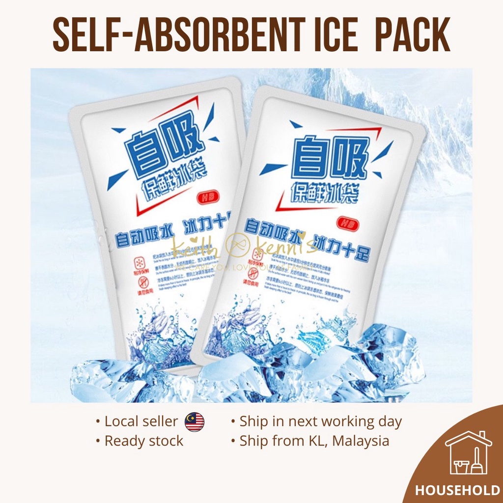 Self-absorbing Ice Pack - Cooler Storage for Breastmilk or Seafood ...