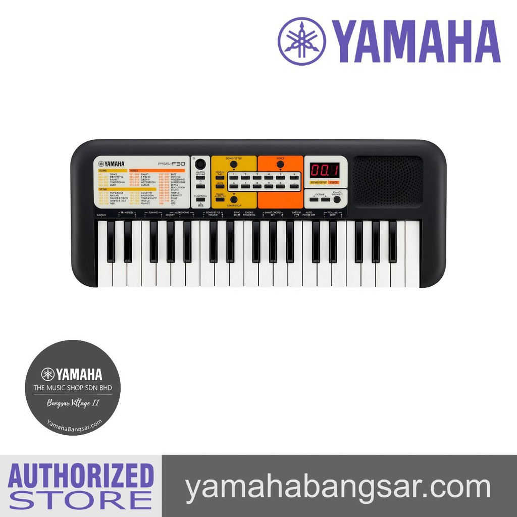 Yamaha PSS-F30 37-Key Mini Keyboard Piano (PSSF30 / PSS F30) | Shopee ...