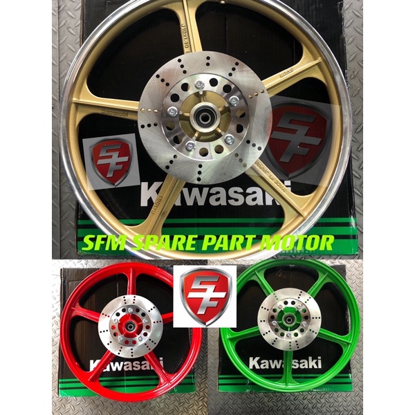 AR-80 saiz 18 kotak kawasaki colour gold & Mas/ green & hijau / red ...