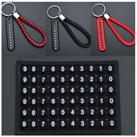 Hand-woven rope ⭐️ Anti-lost mobile phone number chain key chain ...