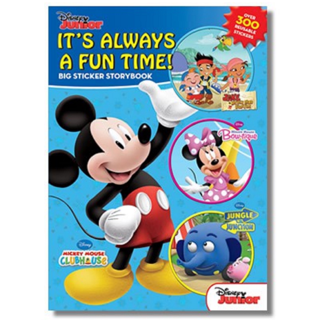 DISNEY Junior It's Always a Fun Time! Big Sticker Storybook | Shopee ...