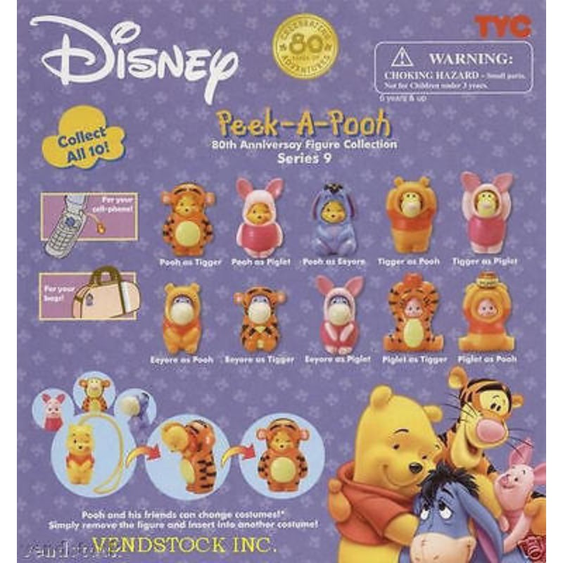 vintage Disney Tomy peek a pooh winnie a pooh animal series vintage ...