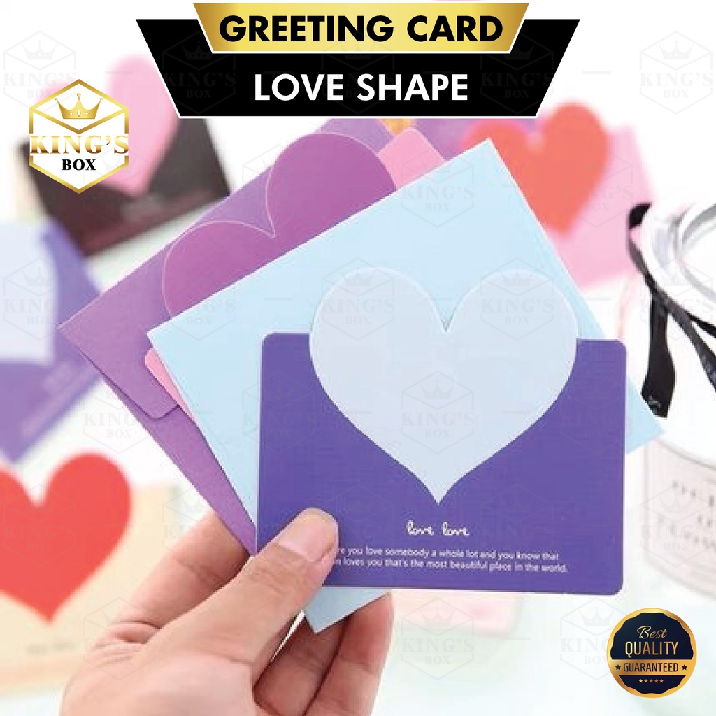Ready Stock!!! 10pcs Love Wishing Card Kad Ucapan Wish Card Kad Love ...