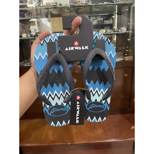 Original Blue Patterned Airwalk Rubber Flip-flops | Shopee Malaysia