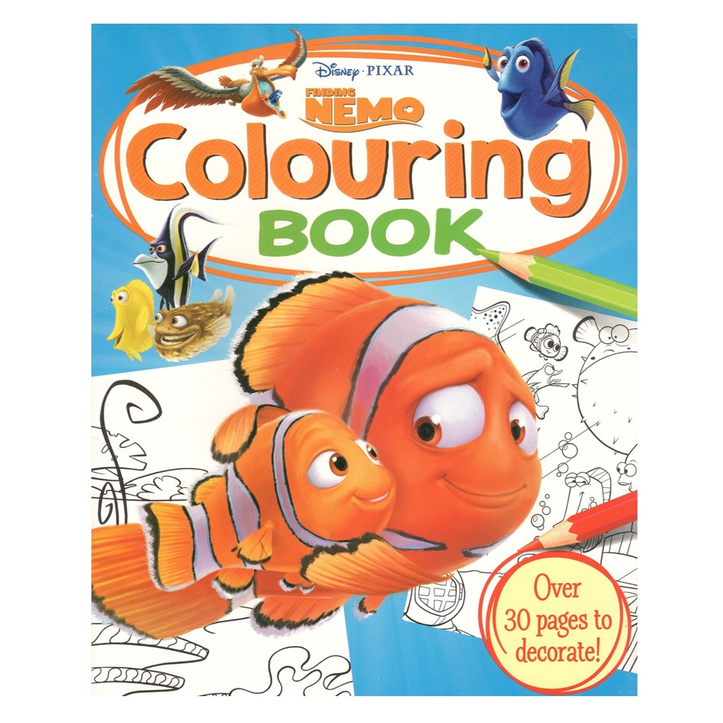 Disney Pixar Finding Nemo Simply Colouring Book With 32 Pages For Kids ...