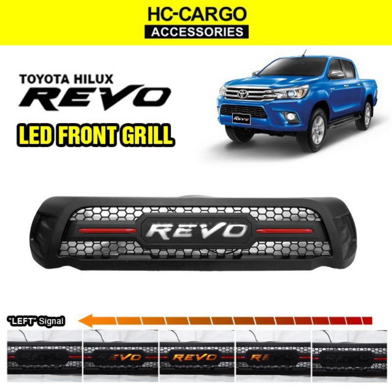 Toyota Hilux Revo LED Revo Front Grille (left and right running Led ...