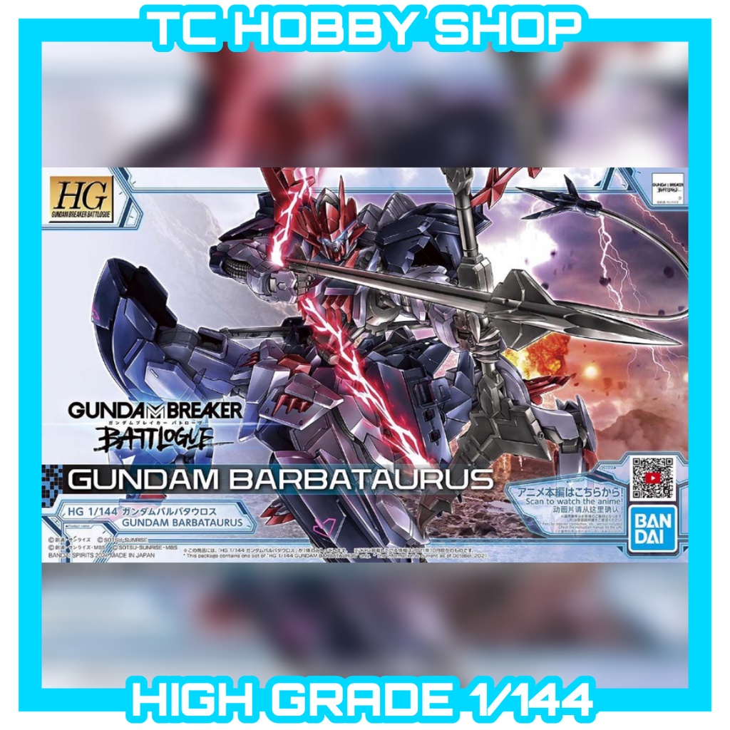 (Ready Stock) Bandai HG 1/144 Gundam Barbataurus Mobile Suit Gunpla ...