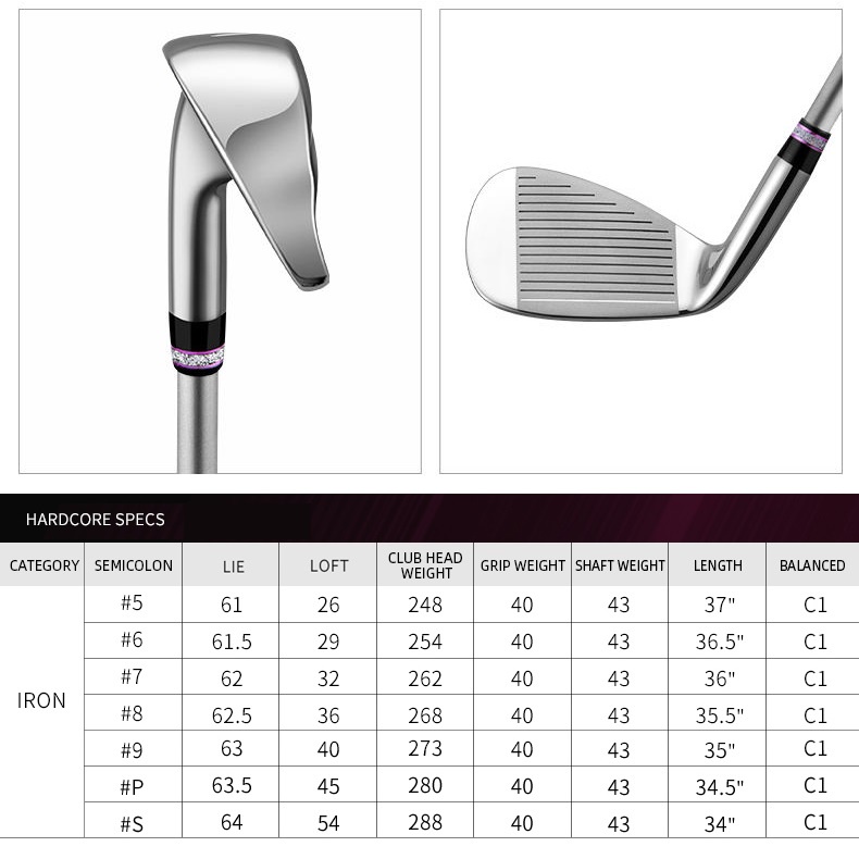 PGM NSR III Professional women right handed No. 7 golf iron club with ...
