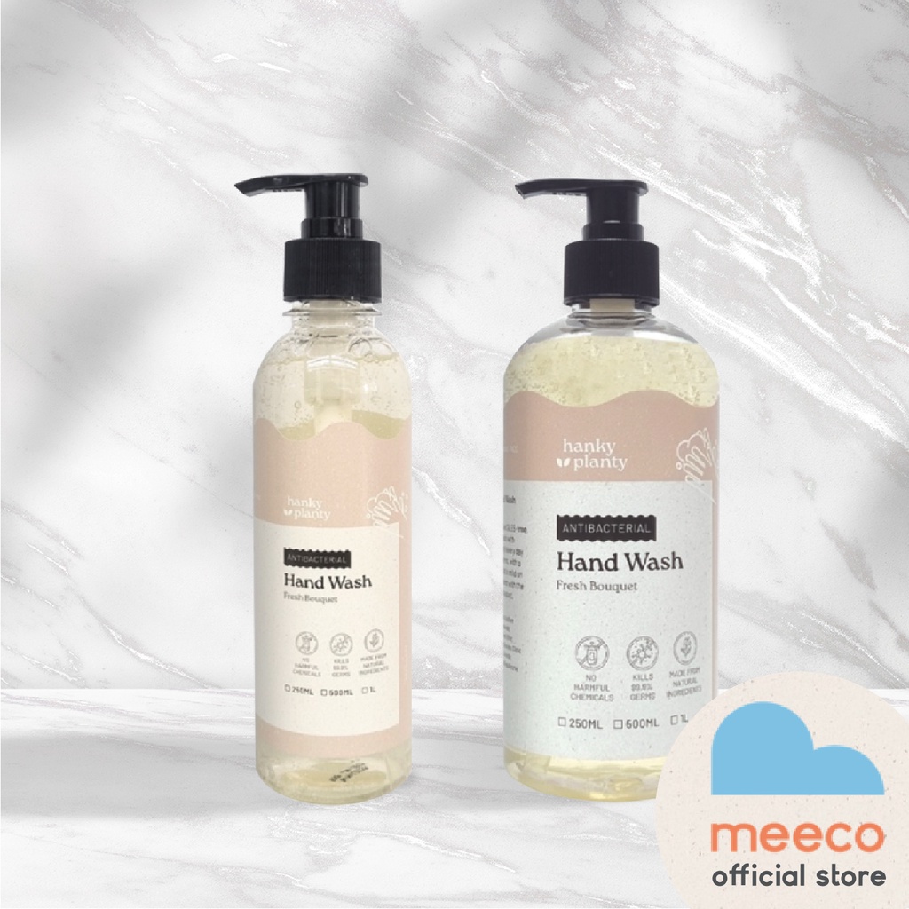 Meeco Hanky Planty Antibacterial Hand Wash Fresh Bouquet 250ml 500ml
