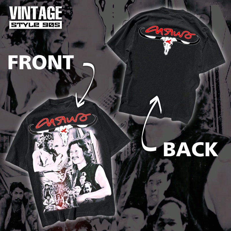 Carabao Band Shirt Front-Back Pattern Hiptrack Label Is A Single Seam ...
