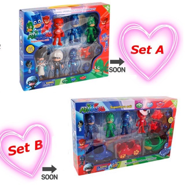 (READY STOCK) P J_MASK FIGURE SET TOY | Shopee Malaysia