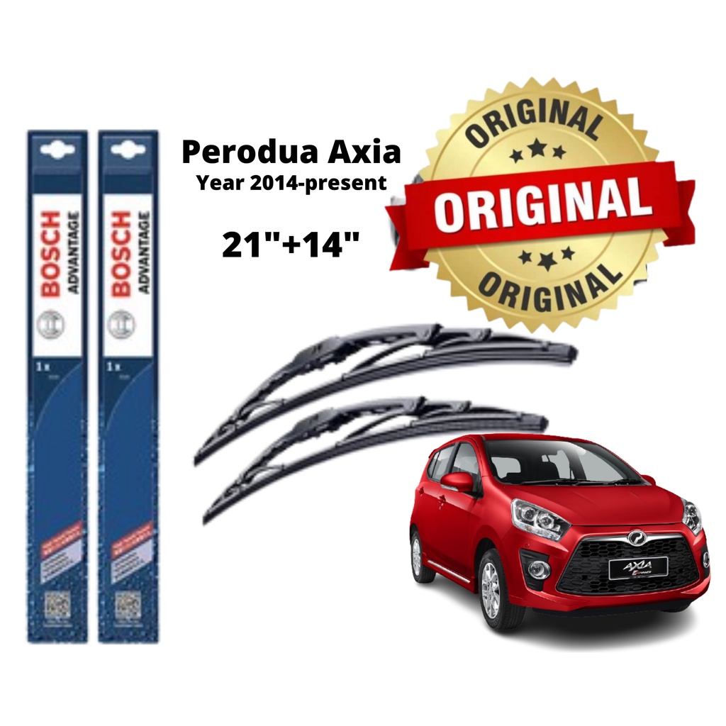 Bosch Advantage U Hook Wiper Set for Perodua Axia (21"/14") | Shopee ...