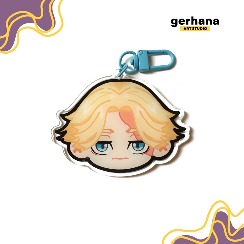 Tokyo Revengers Chibi Acrylic Keychain | Takemichi Naoto Kokonoi Inui ...