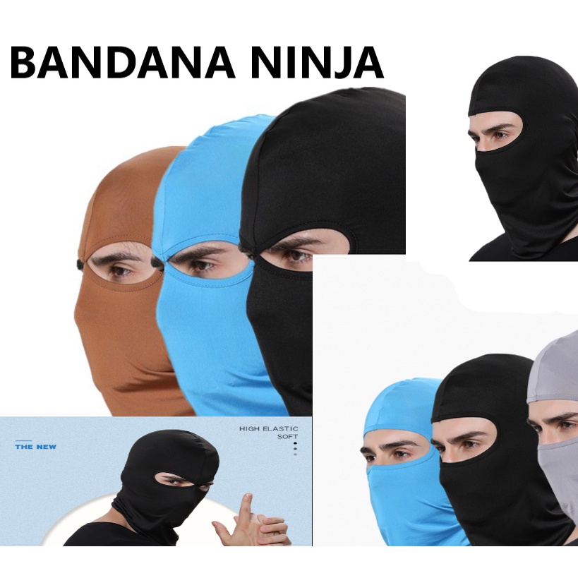 Headscarf bandana windproof sunscreen silk lycra | Shopee Malaysia