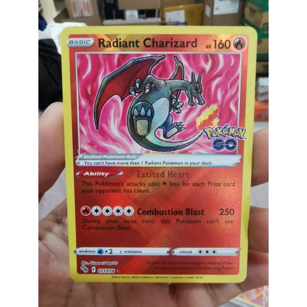 Pokemon TCG - Radiant Charizard - 011/078 - Radiant Rare ( SS10. 5 ...