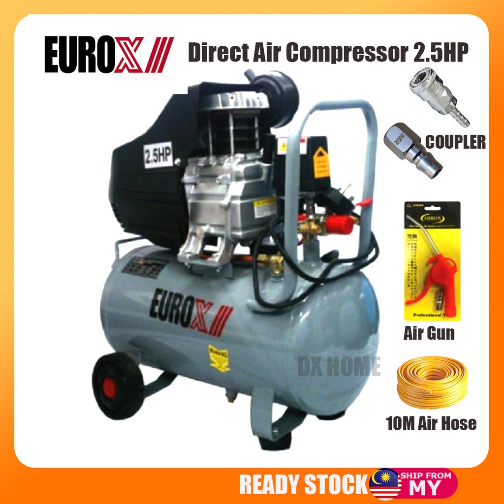 Europower/Eurox EAW2524/EAX2524 2.5HP 24Litre Direct Air Compressor 6 MONTHS WARRANTY | Shopee ...