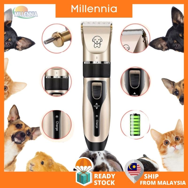 🔥Ready stock🔥 Heavy Duty Rechargeable Electric Pet Hair Trimmer Groomer ...