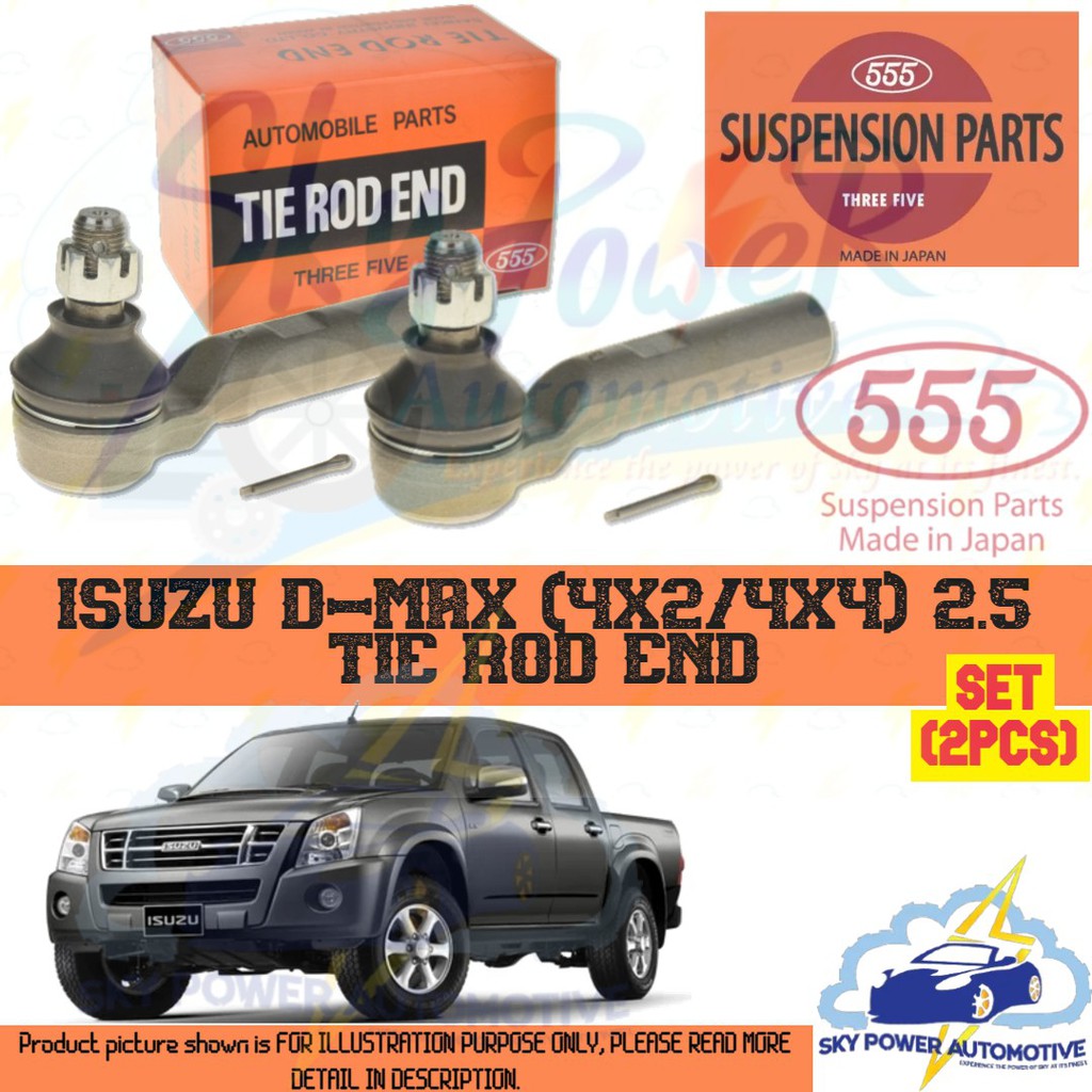 ISUZU D-MAX (DMAX) (4X2/4X4) 2.5/3.0 555 JAPAN BRAND STEERING TIE ROD ...