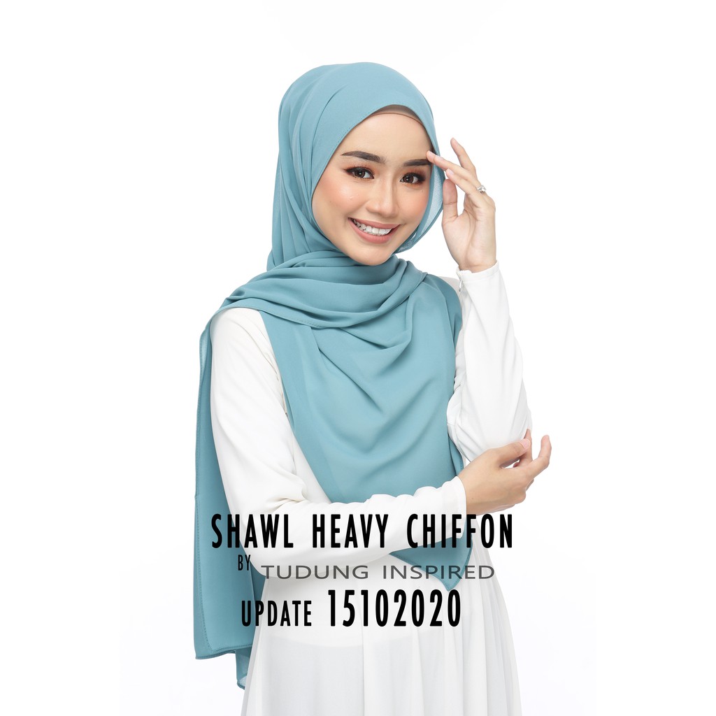 READY STOCK SHAWL KEKNIS BASIC WIDE LONG SHAWL HEAVY CHIFFON | Shopee ...
