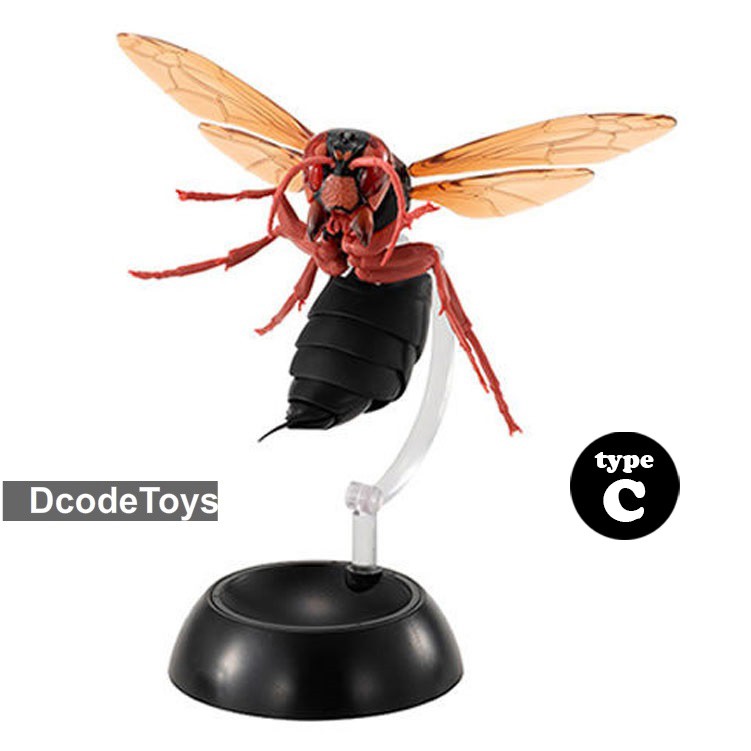 Bandai Wasp Hornet BEE 2 Gashapon Insect Bug nest Bumblebees Movable ...