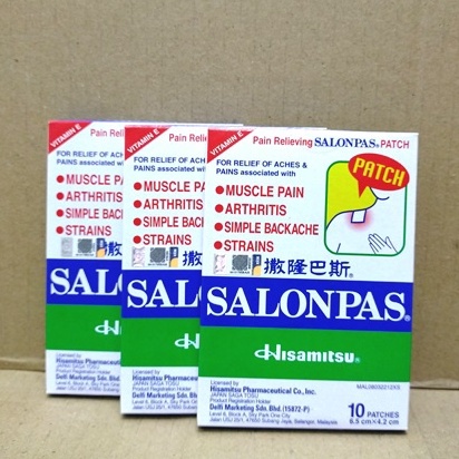 (3 Unit) x Salonpas Patch For Pain Relief 10s Exp-01/26 | Shopee Malaysia