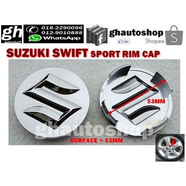 SUZUKI rim cap for Swift original sport rims (1pc) | Shopee Malaysia
