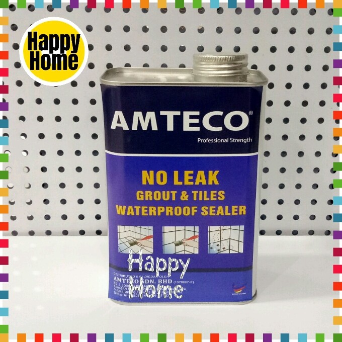 Bathroom Accessories Home DIY Amteco No Leak Grout & Tiles Waterproof Sealer (1 Liter) | Shopee ...