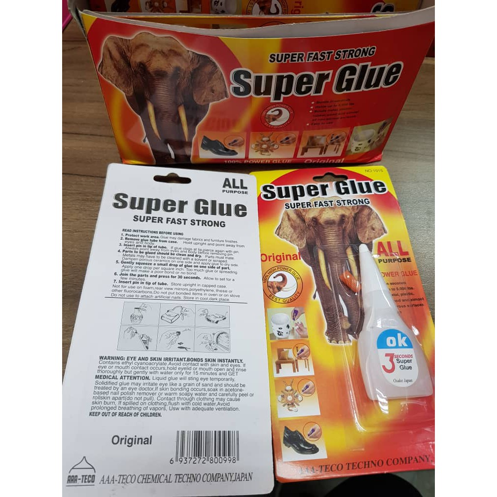 AAA-TECO 3 Seconds Super Glue / GAM 3 SAAT / 三秒胶水 | Shopee Malaysia