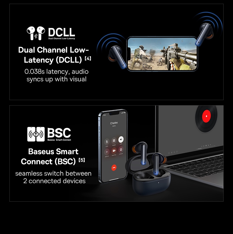 Baseus ANC Storm1 True Wireless Earphones | Shopee Malaysia