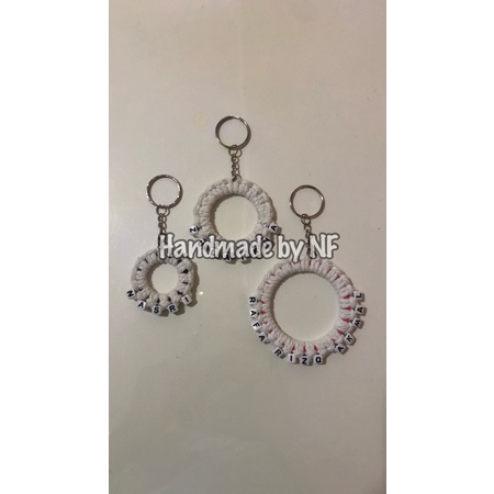 Keychain manik nama bulat (custome) | Shopee Malaysia