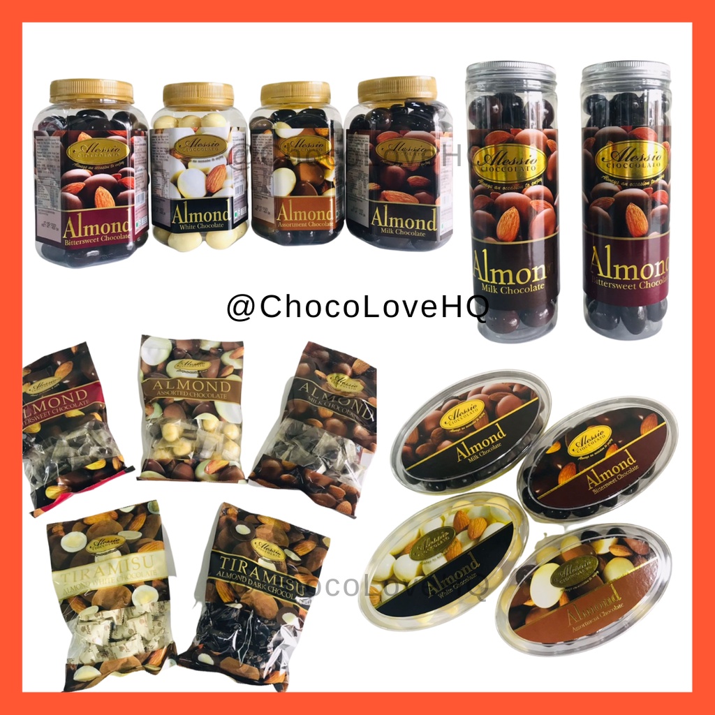 [READY STOCK] ALESSIO CIOCCOLATO MILK CHOCOLATE, BITTERSWEET, WHITE, DARK, ASSORTED 170G/235G ...