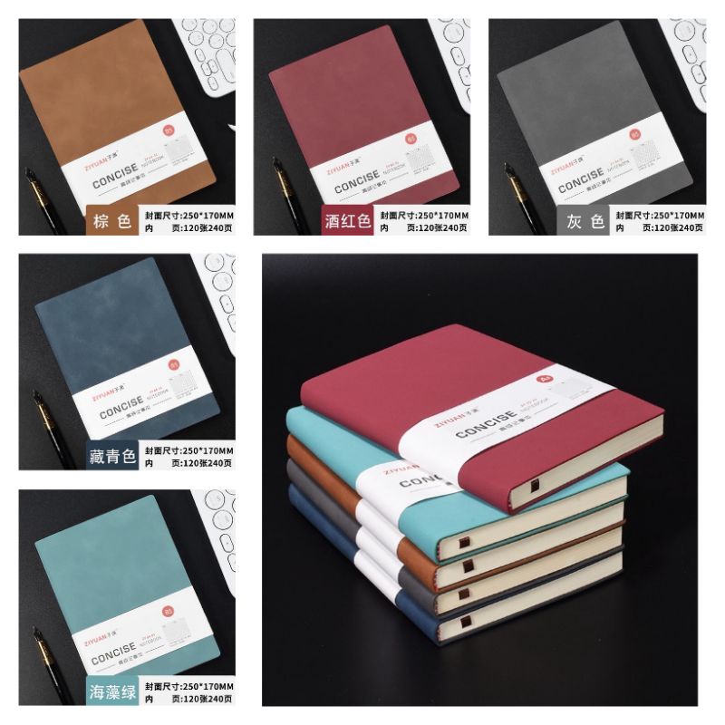 160-240 Pages A6 A5 B5 Line Soft Cover Planner Journal Notebook Diary ...