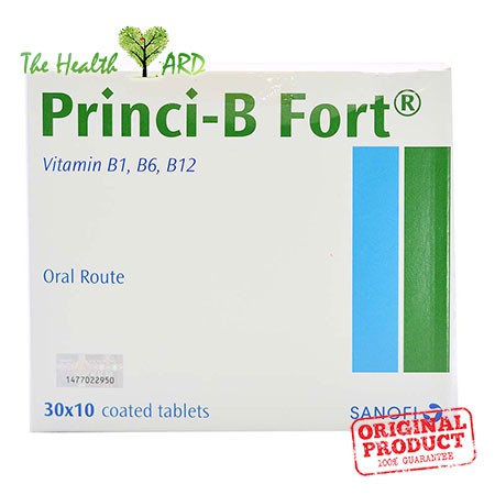Princi-B Fort Vitamin B1, B6, B12 Tablets (30 x 10's) | Shopee Malaysia