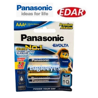 Panasonic Evolta Premium Alkaline Battery (AAA) LR03EG/6B2F AAA (6PCS) | Shopee Malaysia