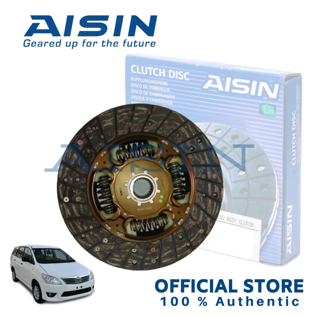 AISIN Clutch Disc DTX-164A for Toyota Innova (1KD, 2KD) (10 1/4 inches x 21T) | Shopee Malaysia