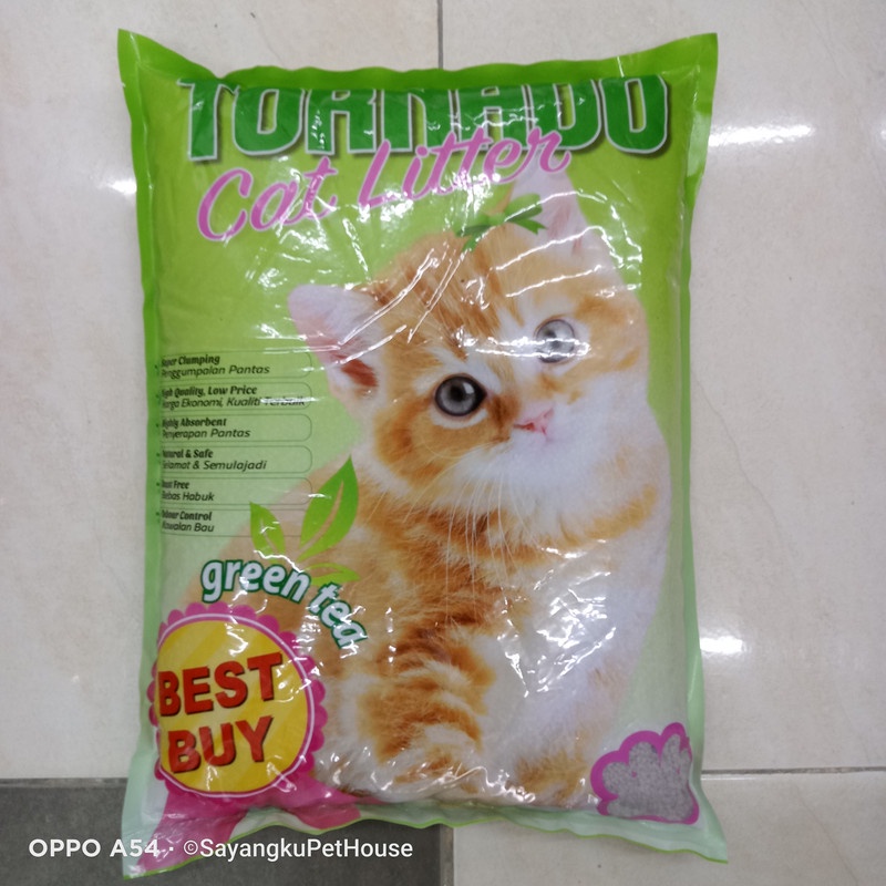 TORNADO CAT LITTER GREEN TEA 10L | Shopee Malaysia