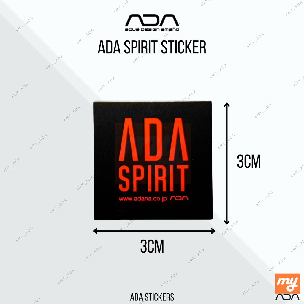 ADA Spirit Sticker Aqua Design Amano Sticker Official ADA Sticker ...