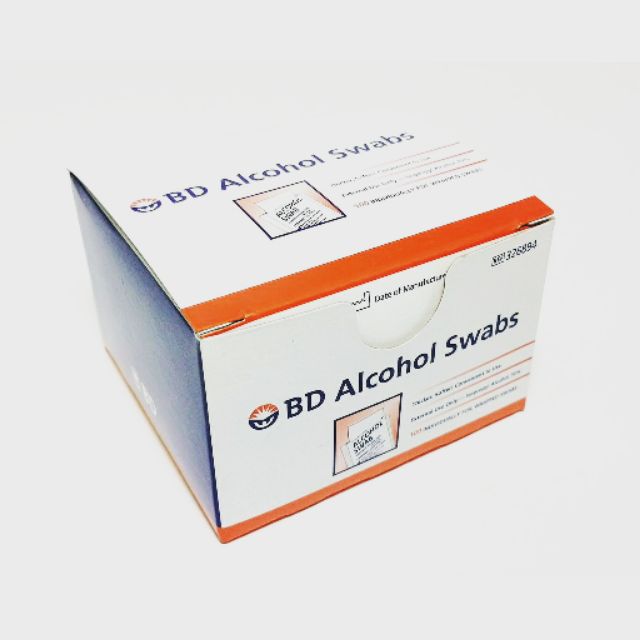 BD Alcohol Swabs 100s' Isopropyl Alcohol 70% Disinfectant | Shopee Malaysia