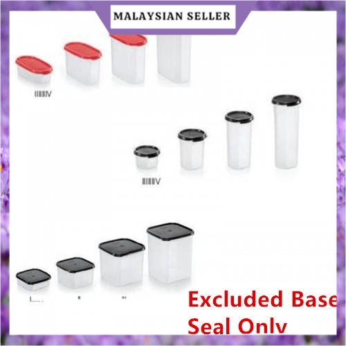 Tupperware Modular Mates MM Oval / MM Square / MM Round Seal/Lid Red ...