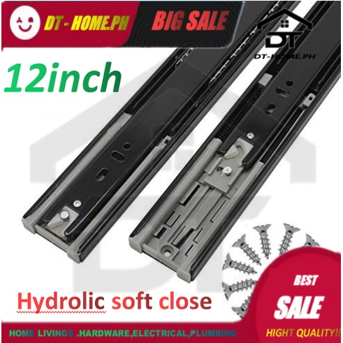 Soft Closing /PUSH OPEN Hydraulic Drawer Full Extension 3 Fold Drawer ...