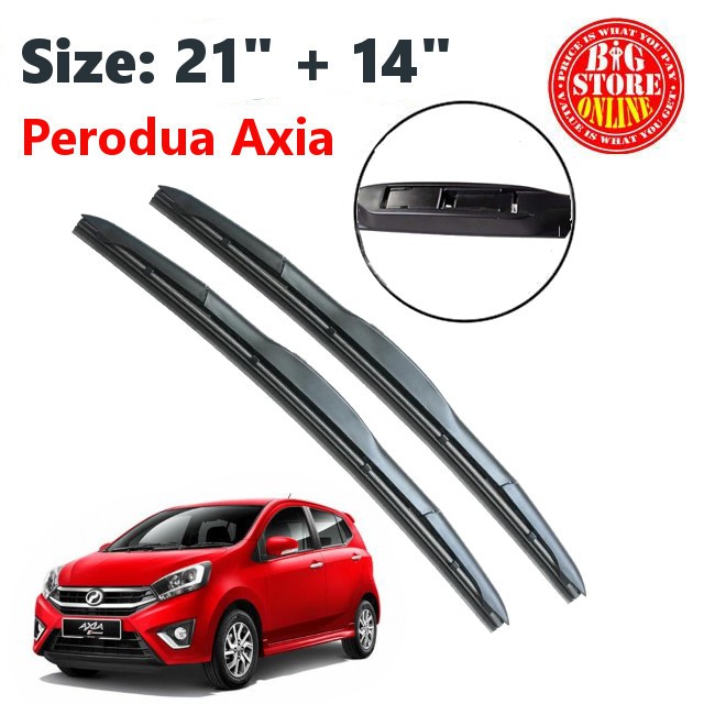 MUGEN SILICONE Car WIPER BLADE WINDSHIELD WIPER FOR PERODUA AXIA (21 ...