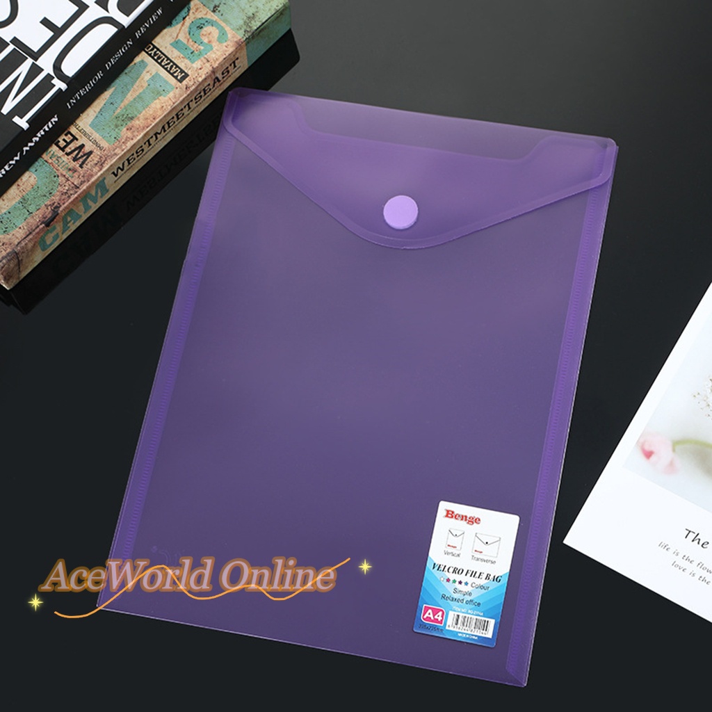 4Pcs | Velcro File Bag | File Folder | A4 | Vertical | Horizontal ...