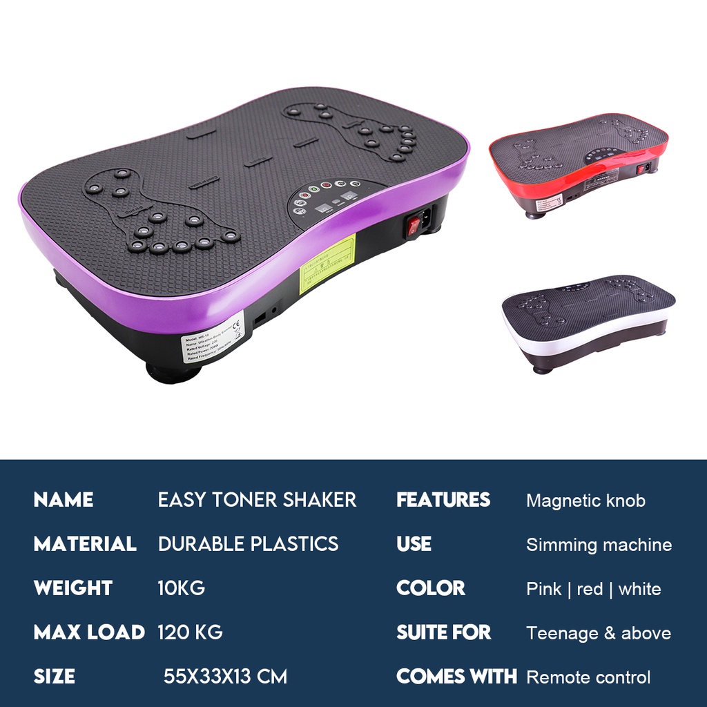 Vigor Fitness Slimming Easy Tone Vibration Plate Shaker / Penggoncang ...