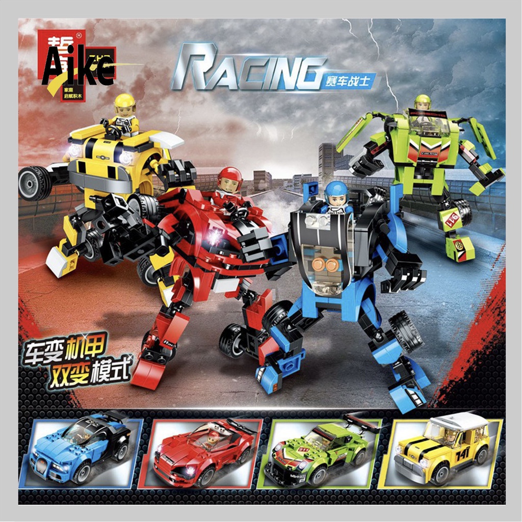 Racing Car Building Blocks Lego Transformer Vehicle Toys Sport Car ...