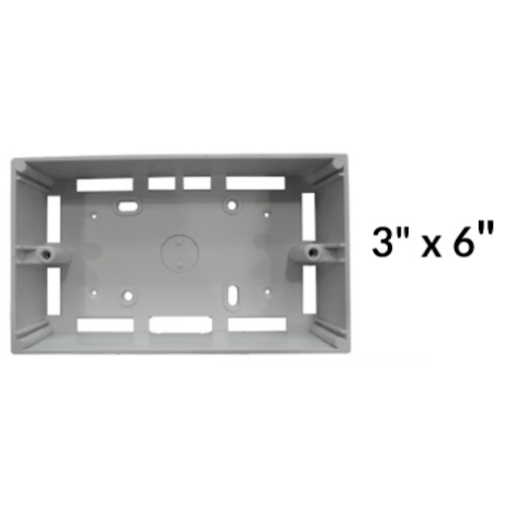 L MALL PVC Nut Box Surface Type Electrical Box Base Switch Base Box 3x3 ...