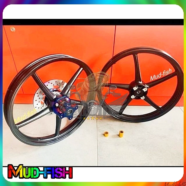 ENKEI YAMAHA Y15ZR Y15 SP522 SPORT RIM Custom CNC Adapter Titanium With ...