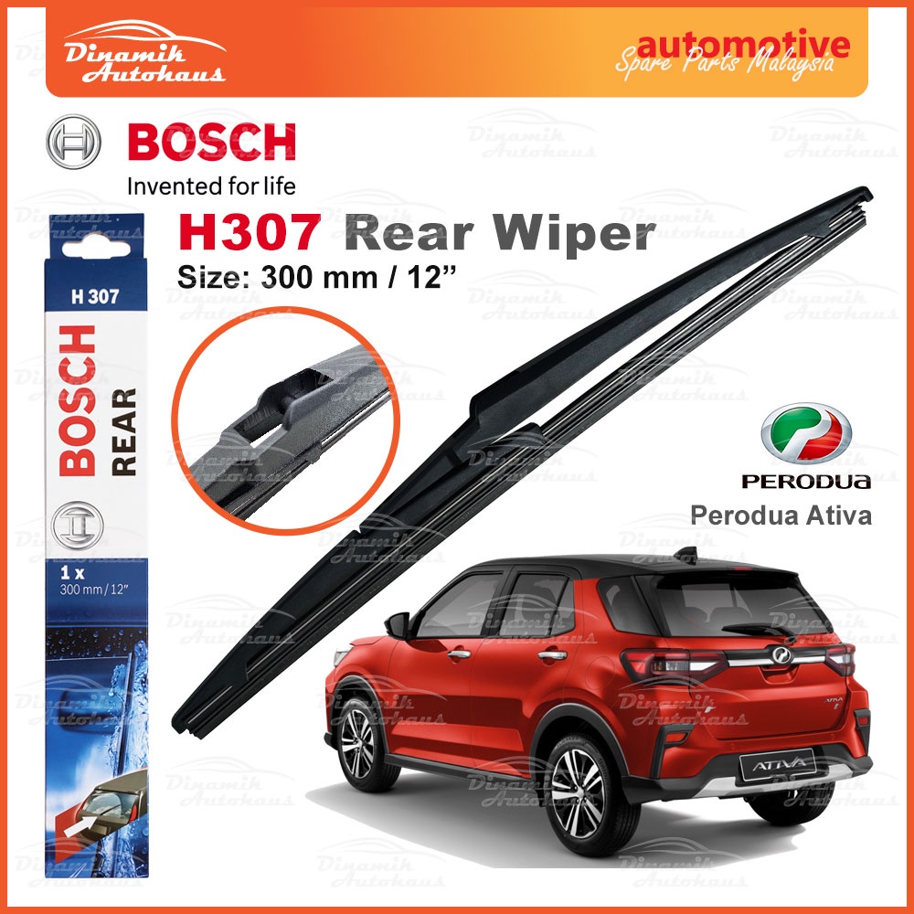 Perodua Ativa Car Rear Windscreen Wiper Belakang Size 12" Inch Bosch ...