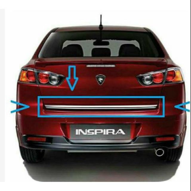 PROTON INSPIRA REAR TRUNK CHROME LINING | Shopee Malaysia