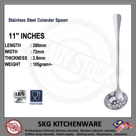 700#7CM' STAINLESS STEEL STEAMBOAT SOUP LADLE / HOLE LADLE | Shopee ...