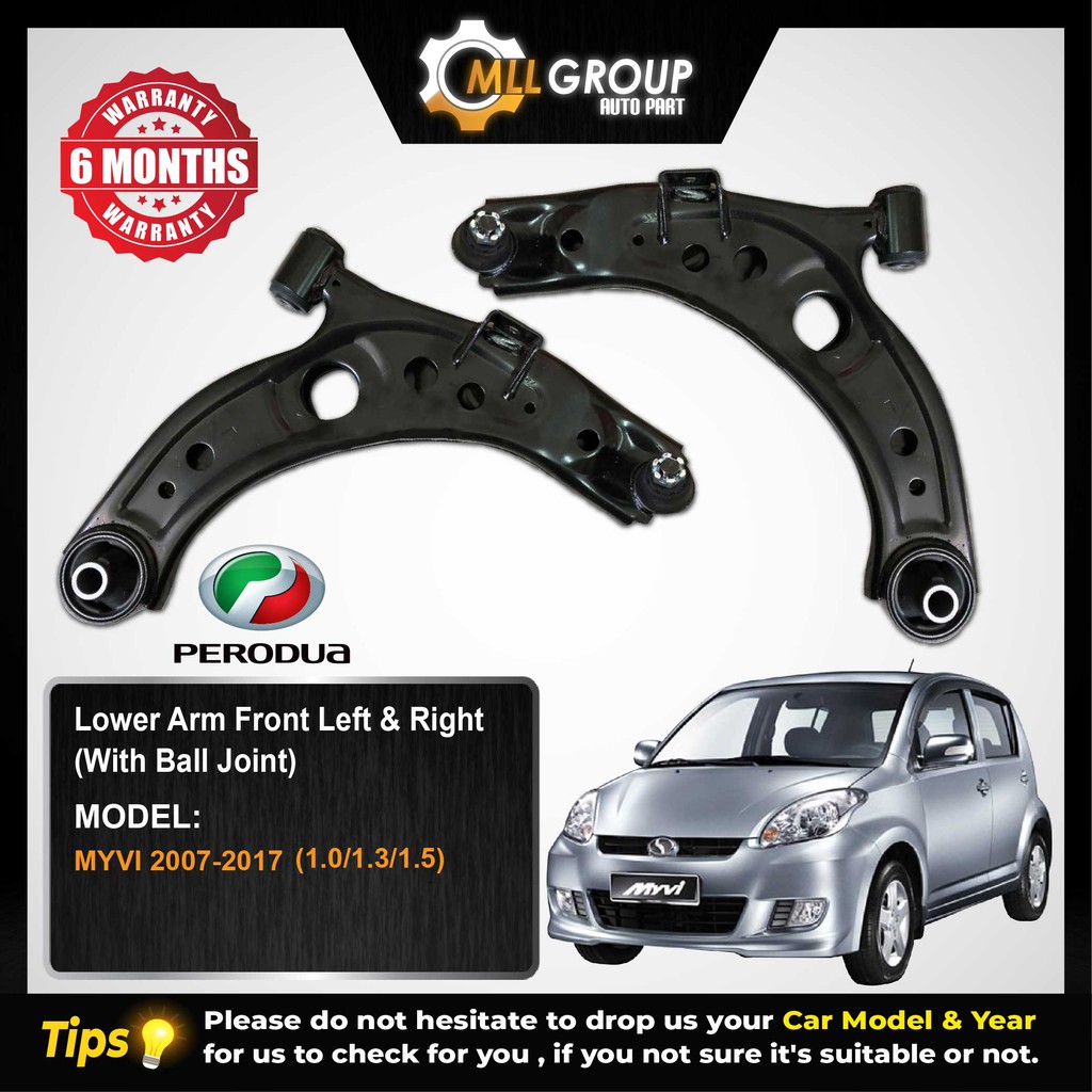 (MLL) PERODUA MYVI 2007-2017 (1.0/1.3/1.5) LOWER ARM FRONT LEFT & RIGHT ...